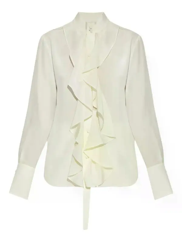 Alexander McQueen Ruffled Silk Top