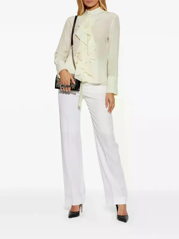 Alexander McQueen Ruffled Silk Top