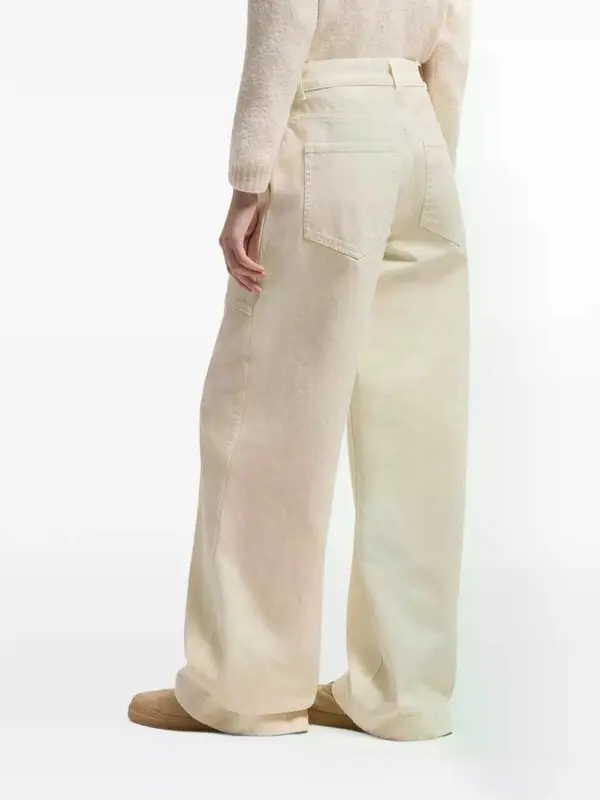 Moncler Wide Leg Trousers - Neutrals