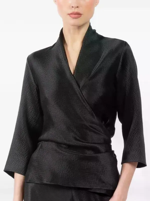 PETER COHEN Wrap Blouse