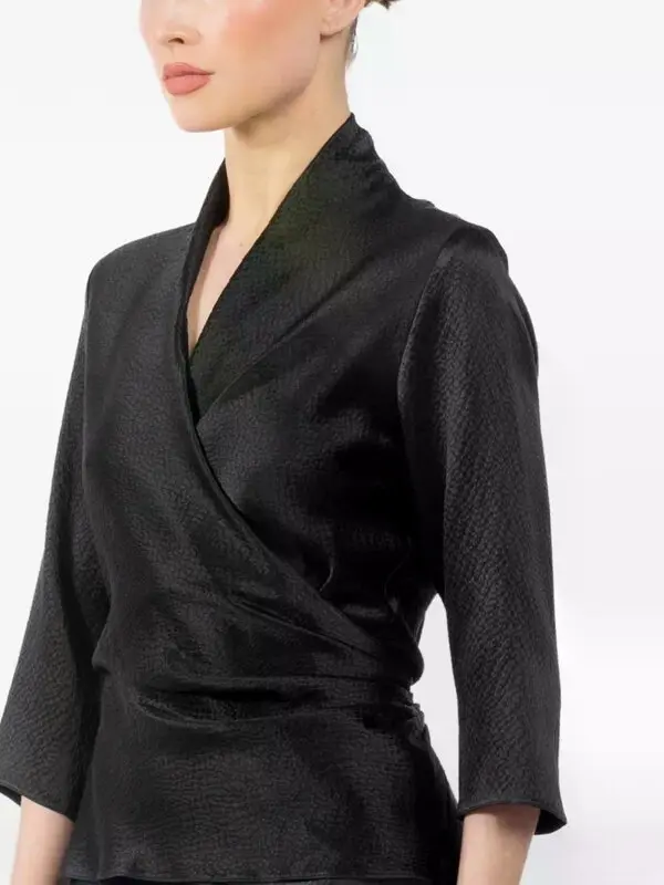 PETER COHEN Wrap Blouse