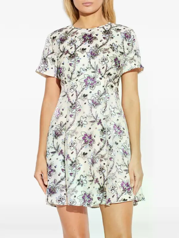 Kate Spade New York Floral Print Short-sleeve Dress