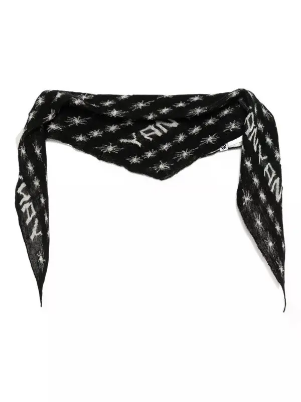YANYAN Starry-logo Bandana - Black