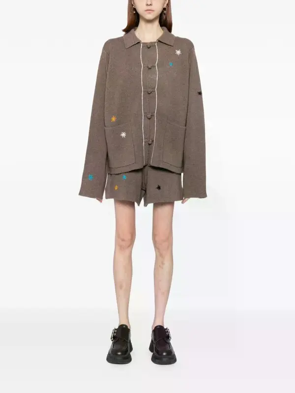 YANYAN Horse-embroidered Cardigan