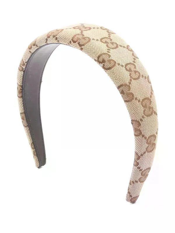 Gucci Gg Canvas Headband - Neutrals