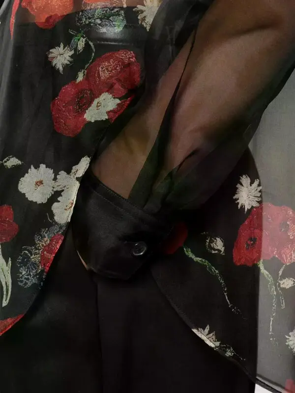 Khaite Floral Sheer Shirt