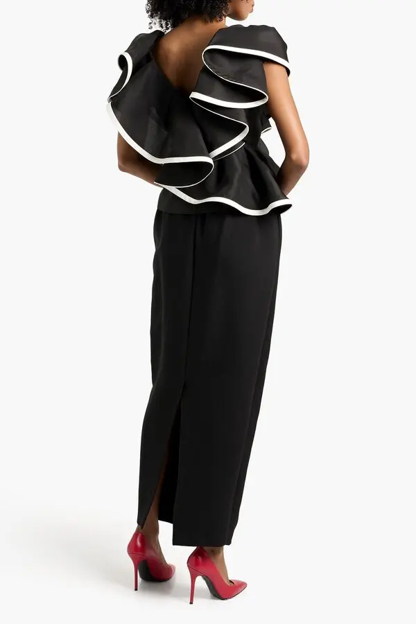 Carolina Herrera Ruffled Silk-organza Top