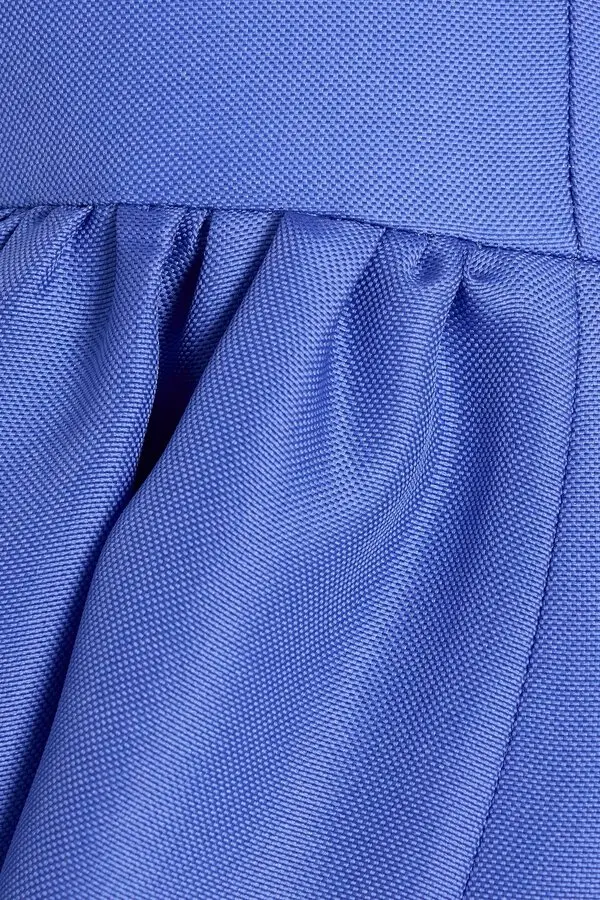 Carolina Herrera Pleated Silk Gazar Gown - Light Blue