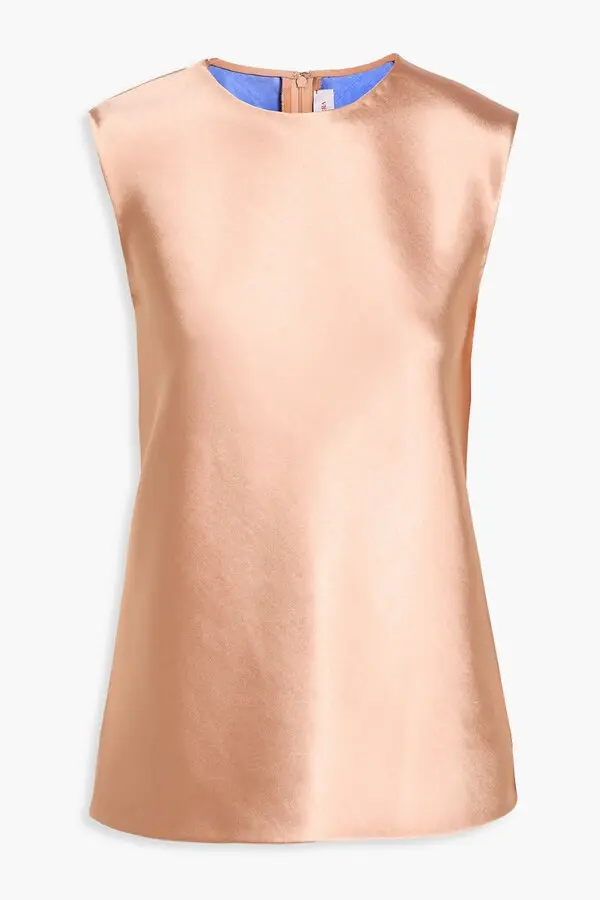 Carolina Herrera Satin Top - Blush
