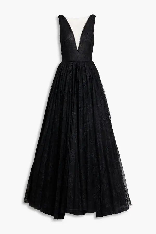 Oscar De La Renta Lace Gown
