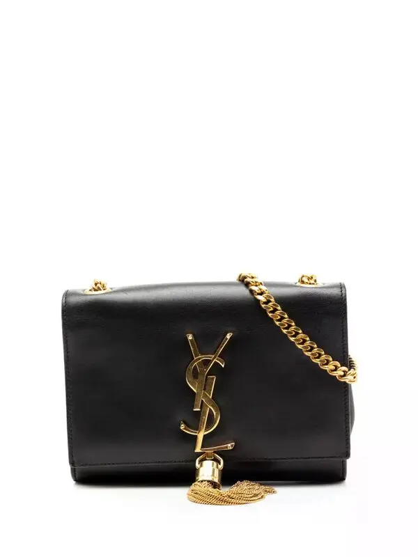 Saint Laurent Monogram Kate Tassel Crossbody Bag - Black