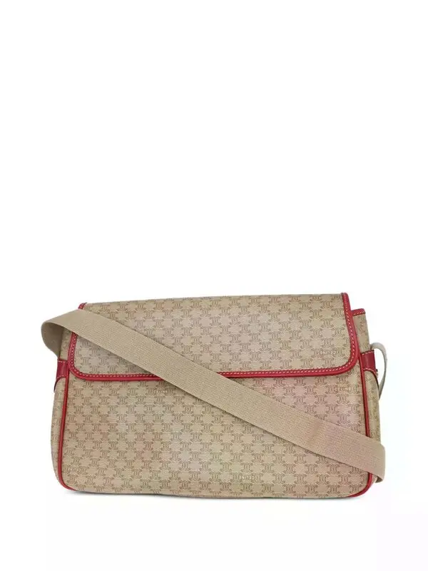 Celine 1990-2000s Macadam-patterned Cross Body Bag