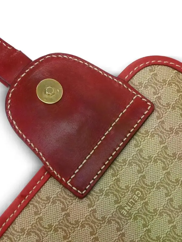 Celine 1990-2000s Macadam-patterned Cross Body Bag