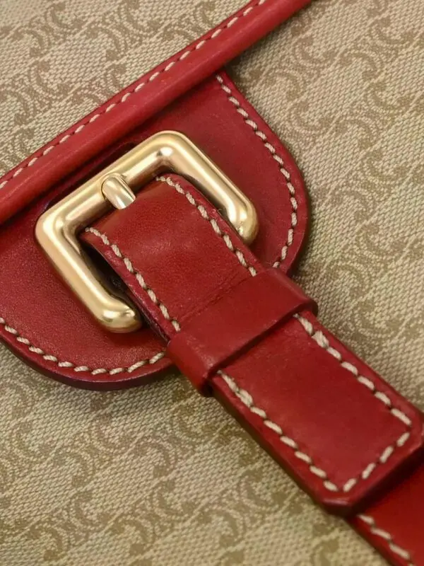Celine 1990-2000s Macadam-patterned Cross Body Bag