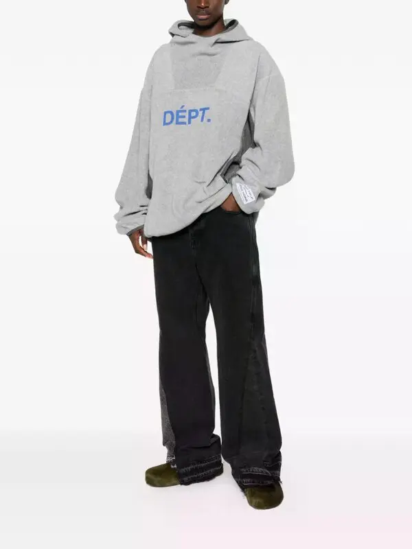 GALLERY DEPT. Logo Print Fleece Hoodie