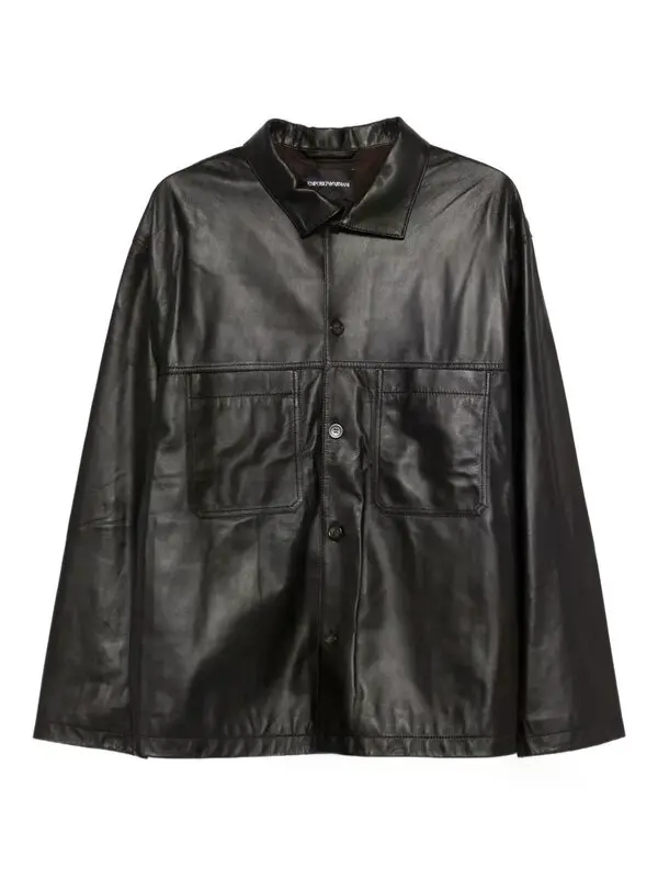 Emporio Armani Buttoned Flap-pocket Overshirt