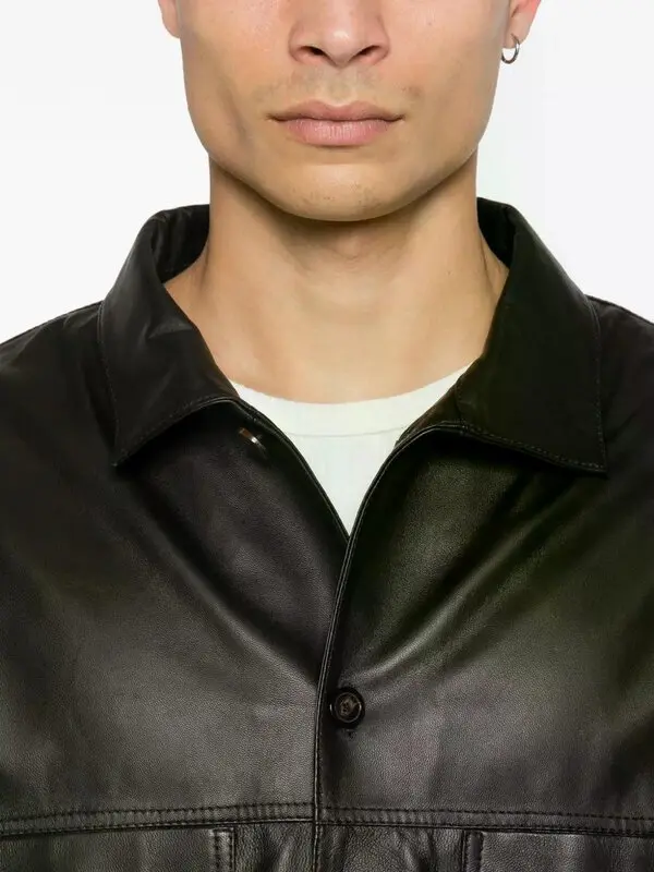 Emporio Armani Buttoned Flap-pocket Overshirt