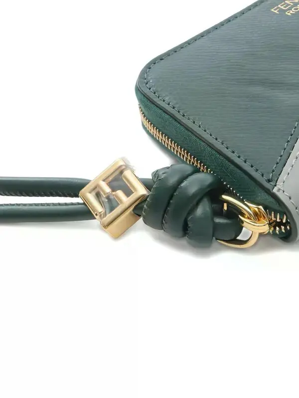 Fendi 2020s Diamond Zip-around Wallet