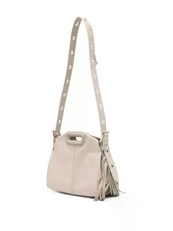 Maje Miss M Naplack Crossbody Bag - Neutrals