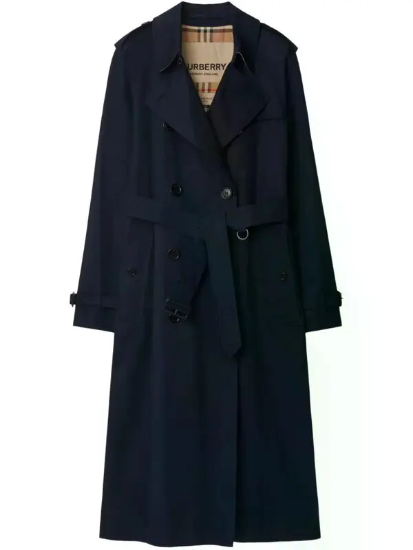 Burberry Waterloo Heritage Trench Coat - Blue