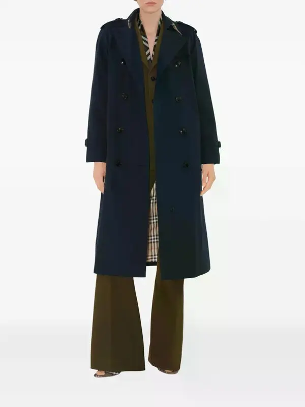 Burberry Waterloo Heritage Trench Coat - Blue