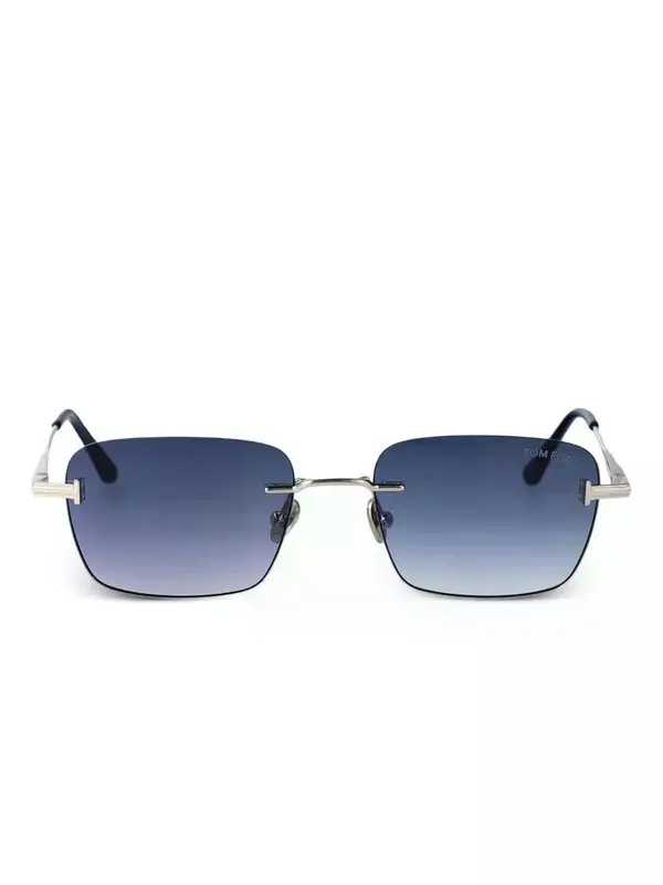 TOM FORD Jake Rectangle-frame Sunglasses - Silver