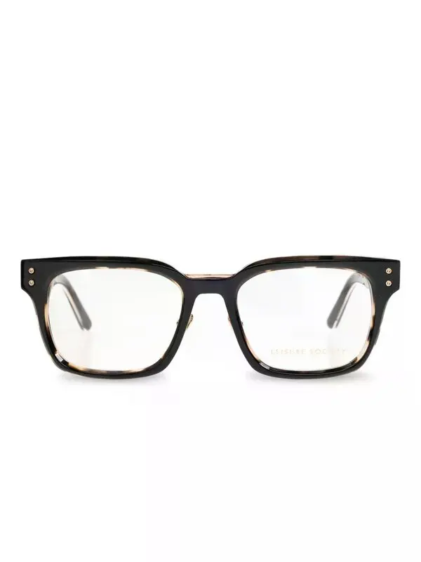 LEISURE SOCIETY Merano Tortoise Geometric Eyeglasses