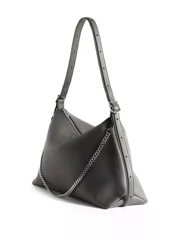 Zadig&Voltaire Jim Grained Leather Shoulder Bag - Grey