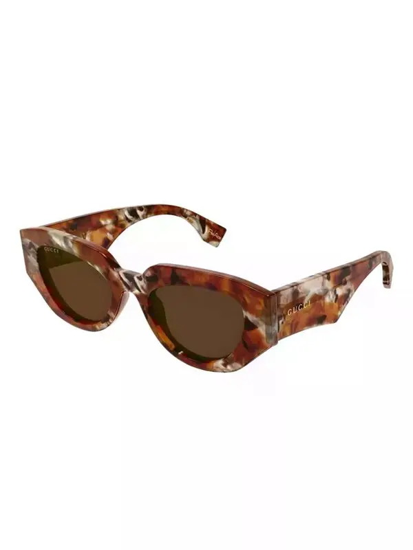 Gucci Havana Round Sunglasses