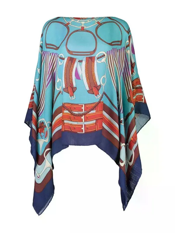 Rani Arabella Printed Square Poncho