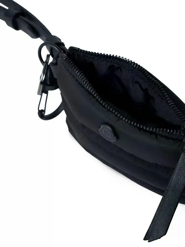 Moncler Caradoc Quilted Adjustable-strap Cardholder - Black