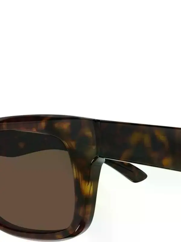 Balenciaga Bb0422s Rectangle-frame Sunglasses - Brown