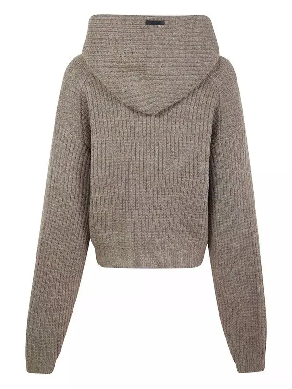 Fear Of God Waffle-knit Hoodie - Neutrals