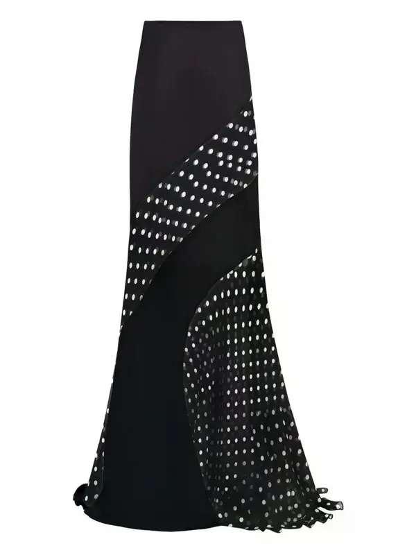 Nina Ricci Polka Dot Maxi Skirt