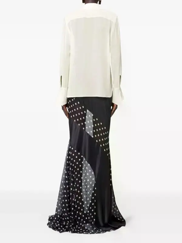 Nina Ricci Polka Dot Maxi Skirt