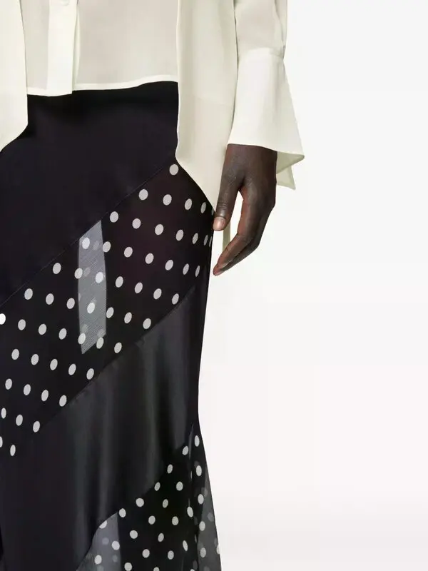 Nina Ricci Polka Dot Maxi Skirt