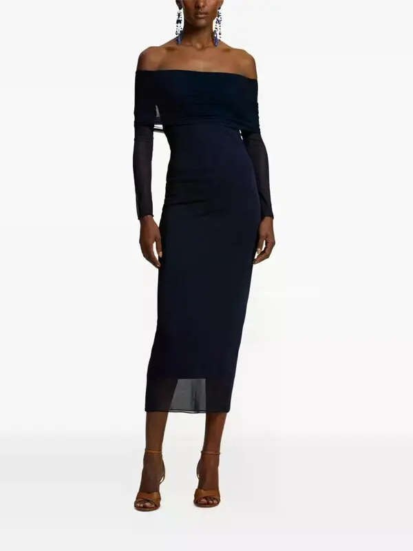 ralph lauren off the shoulder bell sleeve dress Ralph Lauren Women's Jersey Off-the-Shoulder Cocktail Dress