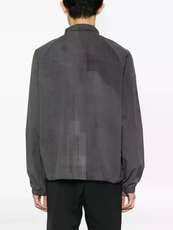 ROA Camp-collar Perforated Shirt