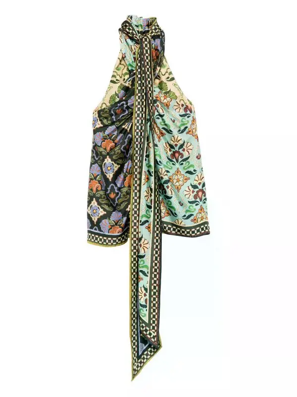 ALEMAIS Geometric-pattern Blouse