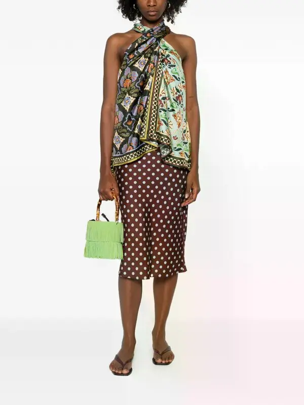 ALEMAIS Geometric-pattern Blouse