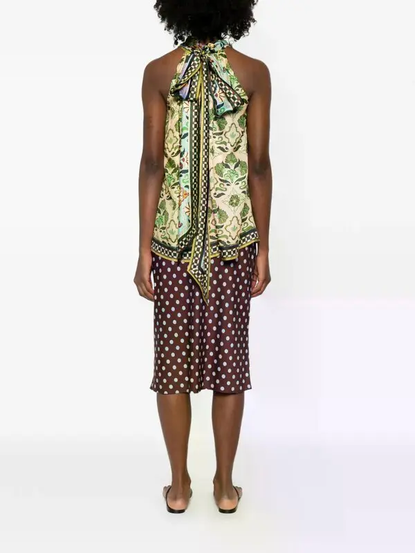 ALEMAIS Geometric-pattern Blouse