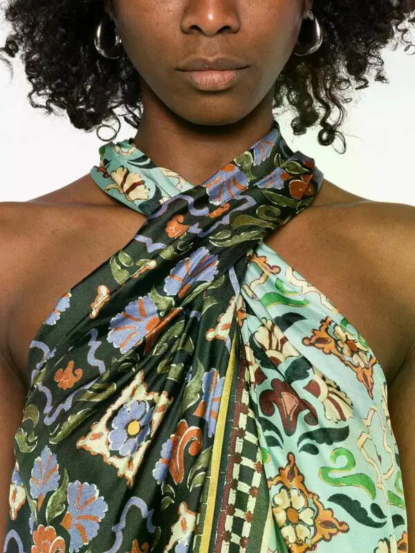 ALEMAIS Geometric-pattern Blouse