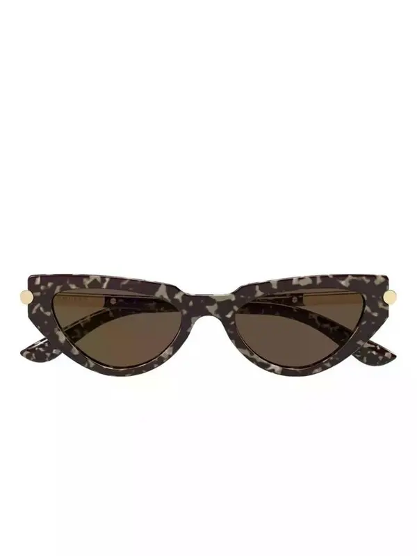 Alexander McQueen Cat-eye Sunglasses With Logo - Brown