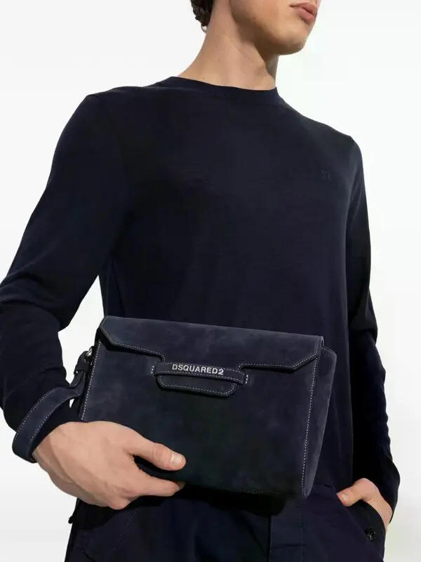 Dsquared2 Suede Clutch Bag