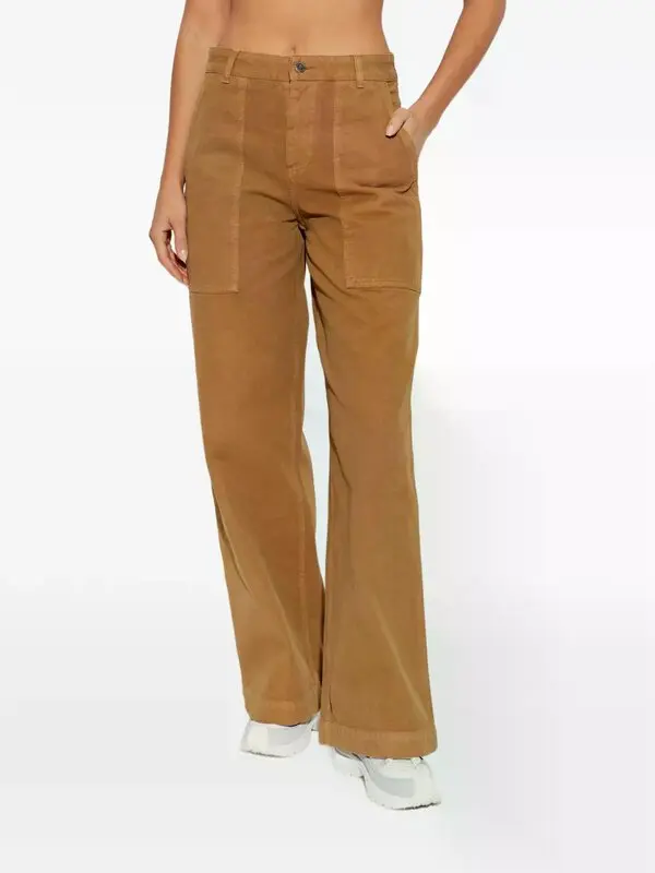 Moncler Patch-pocket Trousers - Brown