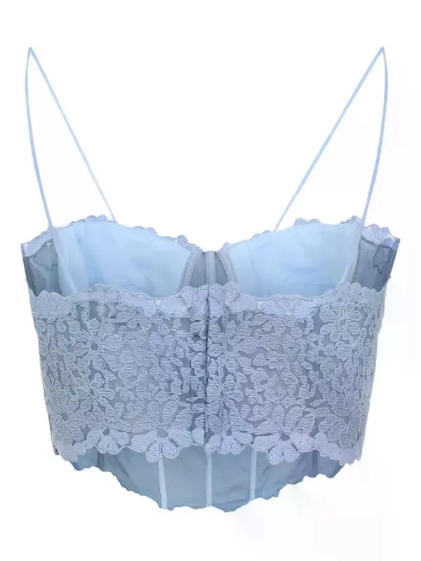 Ermanno Scervino Structured Chantilly Lace Bustier