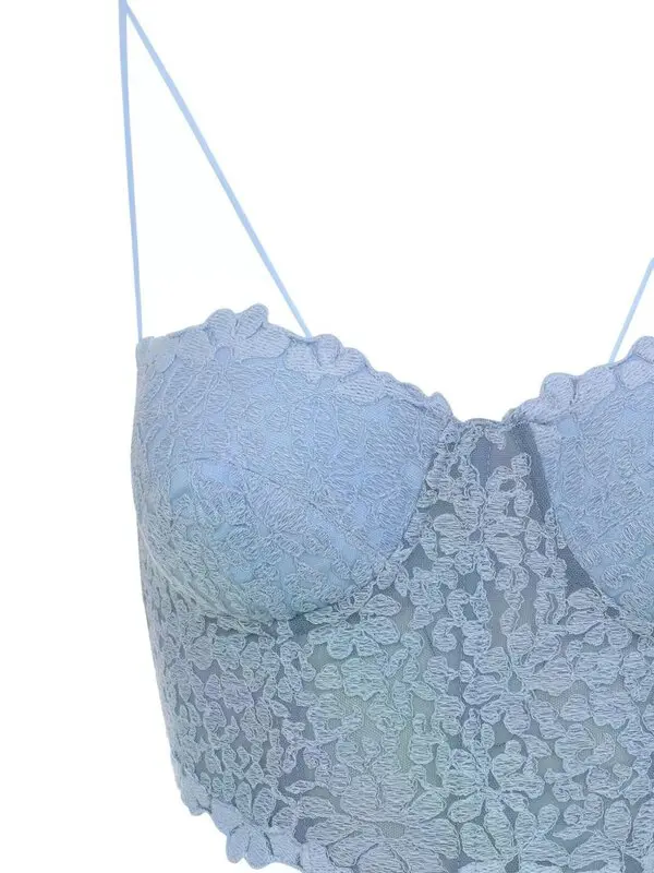 Ermanno Scervino Structured Chantilly Lace Bustier