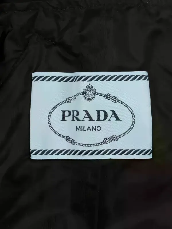 Prada 2000s Logo-print Hooded Raincoat