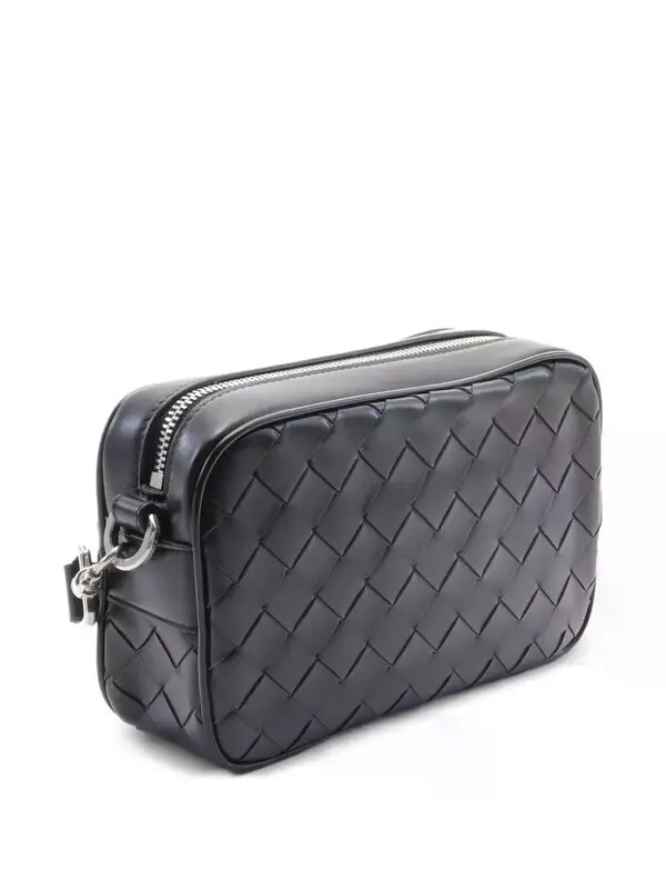 Bottega Veneta 20s Intrecciato Crossbody Bag - Black