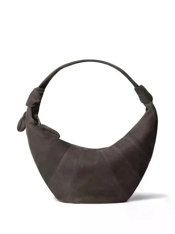 LEMAIRE Fortune Croissant Topstitched Bag - Brown